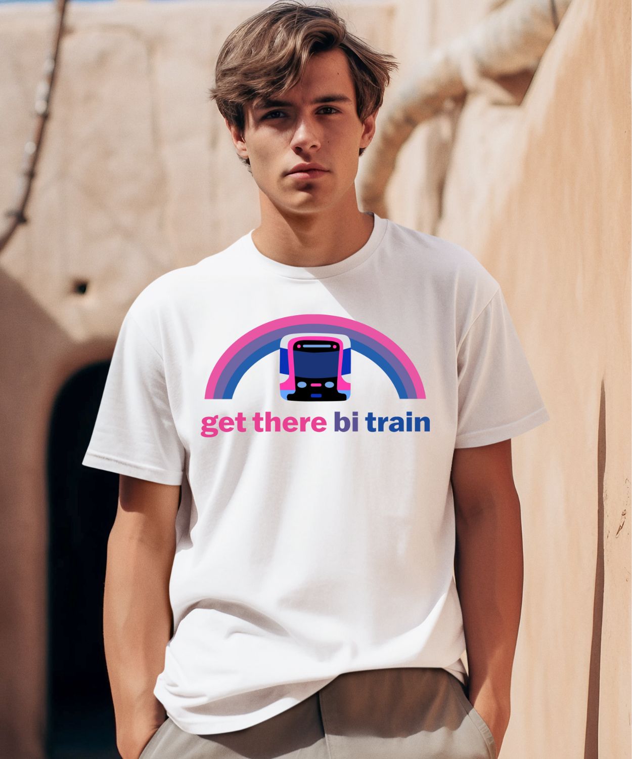Get There Bi Train Shirt